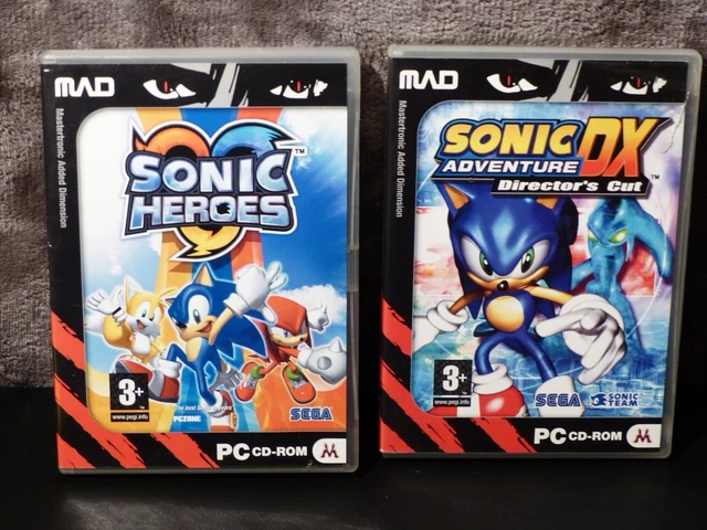 SONIC HEROES & Sonic Adventure DX - PC CD-ROM Games Bundle. Tested ...