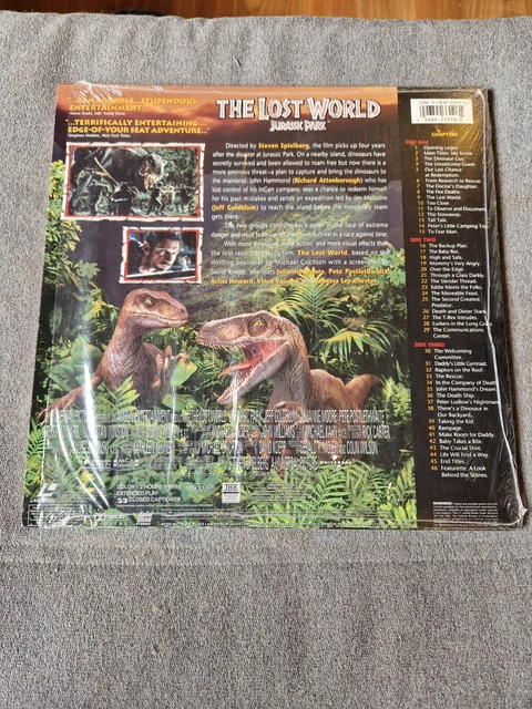 JURASSIC PARK- LASERDISC - The lost World - Widescreen - THX Dolby 2 ...