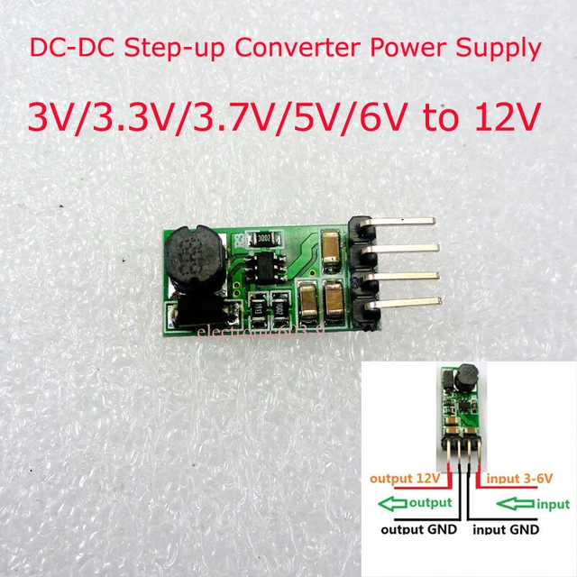MINI DC-DC BOOST Step-up Power Supply Module Converter 3V/3.3V/3.7V/5V ...