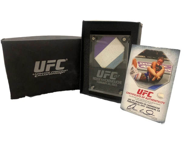 UFC FIGHT TELA Usata Display I Dana Bianco Firmato COA I Rousey V ...