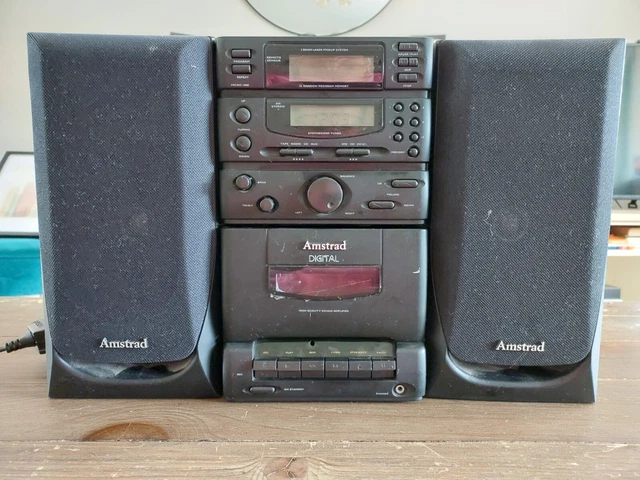 VINTAGE AMSTRAD MICRO 1000 Black Mini Hifi System - Faulty. £20.00 ...