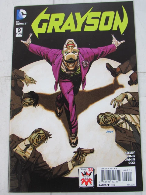GRAYSON #9B AOÛT 2015 DC Comics Dave Johnson The Joker variante EUR 1 ...