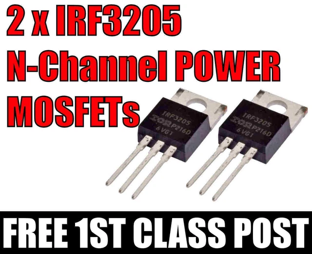 IRF3205 X 2 PIECES. N-Channel MOSFET 55V 110A Induction. Inverter ...
