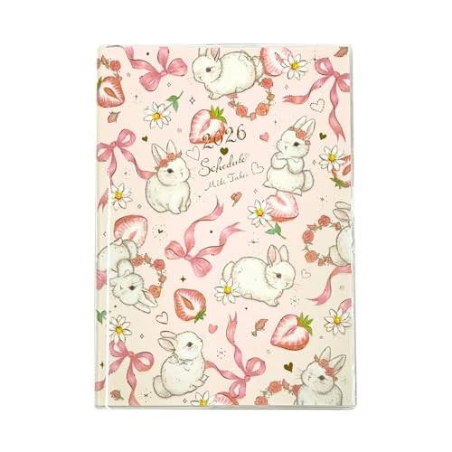 CLOSE PIN TAKEI Miki 2026 B6 Weekly White Rabbit Planner $78.55 - PicClick AU