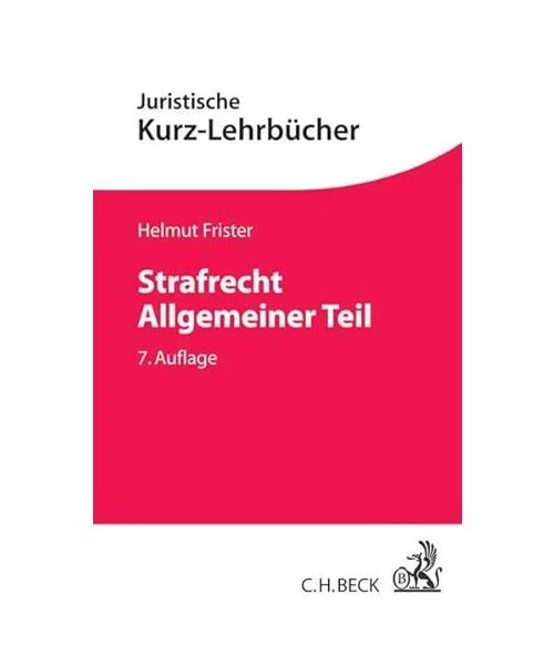 STRAFRECHT ALLGEMEINER TEIL, Helmut Frister EUR 9,99 - PicClick FR
