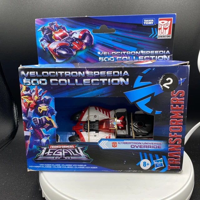 FIGURINE TRANSFORMERS LEGACY Override 7 pouces Velocitron Speedia 500 ...