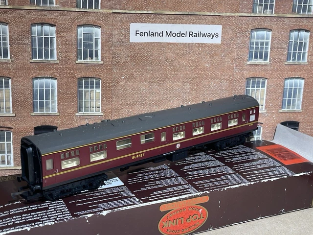 HORNBY TOPLINK OO Gauge Model Railway R441 BR Mk1 Maroon Buffet Car ...
