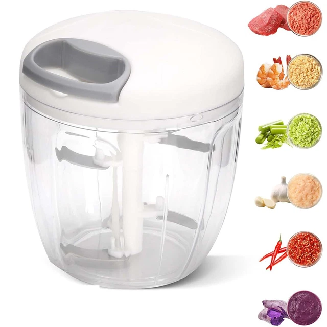 MANUAL FOOD CHOPPER Pull String Pull and Chop,Hand Food Shredder,Onions ...
