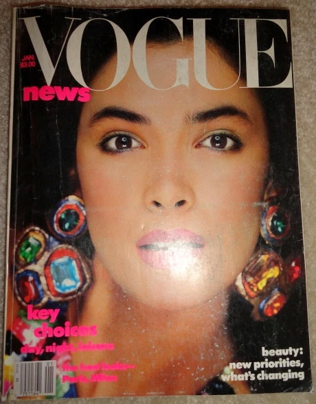 DE COLECCIÓN VOGUE 1986 Paulina Porizkova Christy Turlington Irving ...