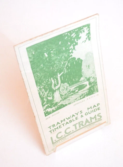TRAMWAY LCC TRAMS Map & Guide 1926 Ken Wood £30.00 - PicClick UK