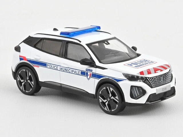 PEUGEOT 2008 2024 Police municipale zebra rouge/blanc NOREV EUR 24,90 ...