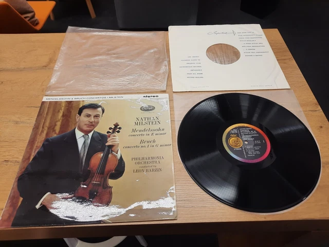 NATHAN MILSTEIN MENDELSSOHN Bruch Leon Barzin Capitol Records – SP 8518 ...