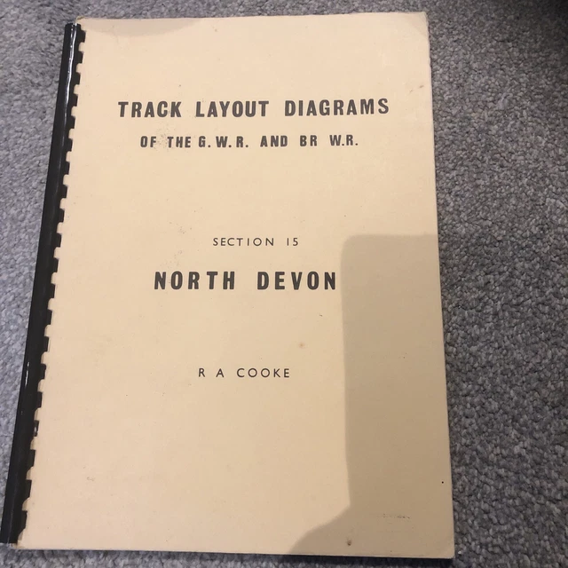 RAILWAY TRACK LAYOUT Diagrams GWR & BR WR Section 15 north Devon 1979 £ ... RAILWAY TRACK LAYOUT Diagrams GWR & BR WR Section 15 north Devon 1979 £ ...