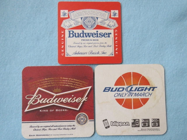 3 SOUS-VÊTEMENTS DE bière ~ Anheuser-Busch BUDWEISER King of Beers ...
