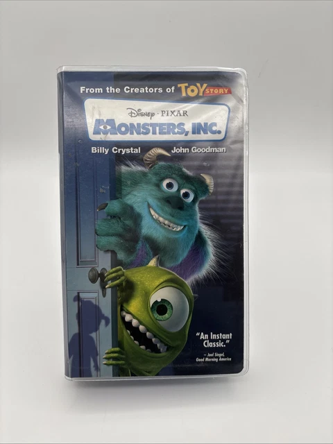MONSTERS INC VHS 2002 Disney Pixar Blue Video Tape Classic VTG ...