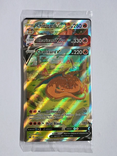 TRIO POKEMON CHARIZARD UPC SWSH Promo SWSH260 V SWSH261 VMAX SHSW262 ...