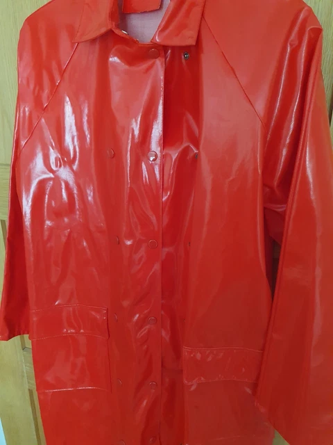VINTAGE PAKAMAC PVC Jacket Rain Mac Raincoat Vinyl Patent Lack Shiny ...