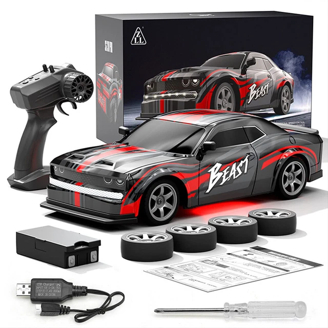 REMOTE CONTROL CAR 4WD RC Drift Car with LED Lights RC Car for Boys ...