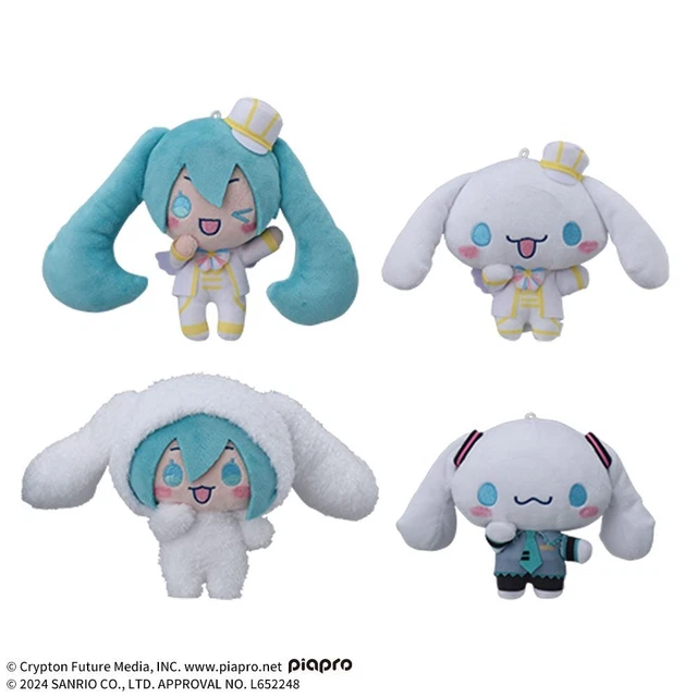 MINI PELUCHE HATSUNE Miku x Sanrio Cinnamoroll vol.2 lot de 4 SEGA Japan 2024 EUR 89,88 ...