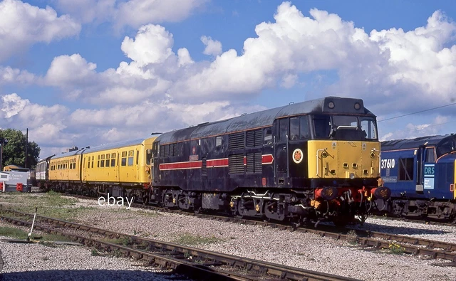 ORIGINAL 35MM COLOUR slide Diesel loco Class 31 no.31602 Derby +rights ...