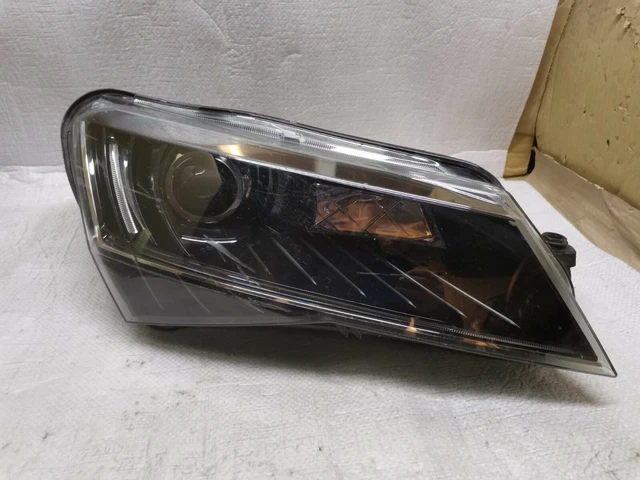 SKODA SUPERB 2015+ Xenon LED Driver Side Right O/S Headlight 3v2941016a ...