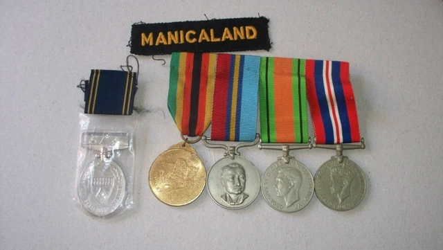 RHODESIA BSAP RESERVE Long Service Medals PATU Gr/ Leader WWII ...