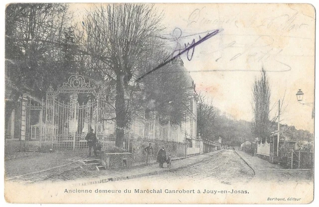 ANCIENNE DEMEURE DU Maréchal Conrobert à Jouy-en-Josas CPA animée écrite en 1905 EUR 9,00 ...