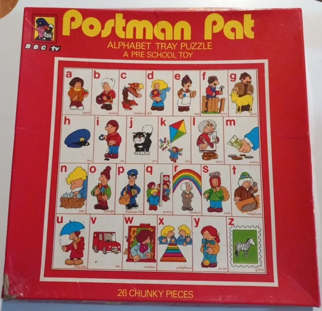 BBC POSTMAN PAT Cardboard Alphabet Puzzle Age 3 Plus £4.99 - PicClick UK