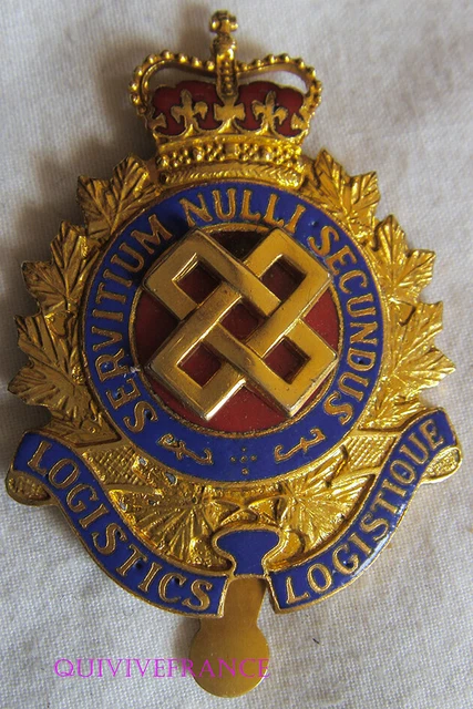 IN12412 - CANADIAN Forces Cap Badge Logistics Servitium Nulli Secundus ...