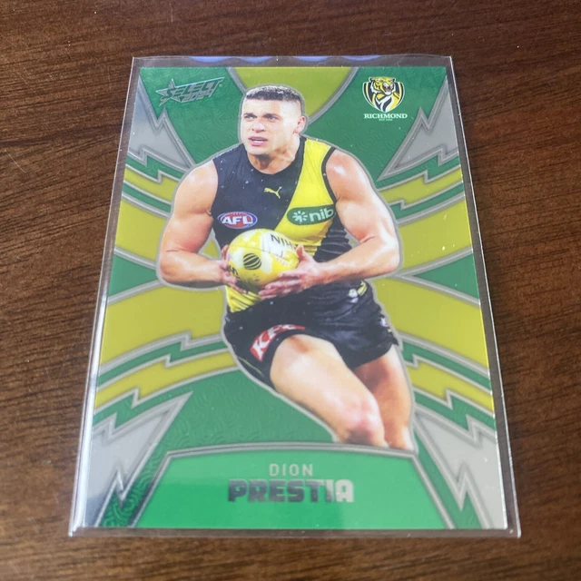 2024 AFL FOOTY Stars Kmart Luminous Green & Gold Thunderbolt Dion Prestia $7.00 - PicClick AU