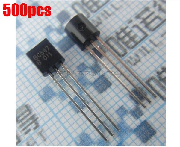 500PCS NPN 45V 0.1A Transistor BC547 TO-92 New Ic pc $9.97 - PicClick AU