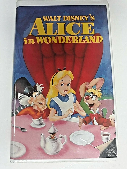 RARE BLACK DIAMOND Alice in Wonderland VHS Tape 1951 Walt Disney Clamshell Case EUR 278,63 ...