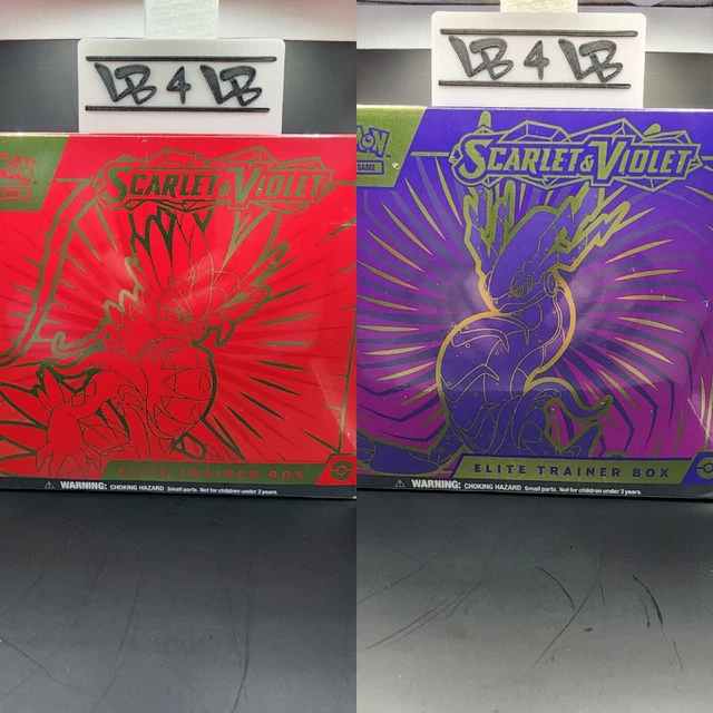 POKEMON SCARLET AND Violet Elite Trainer Box Set of 2 - Brand New - In ...