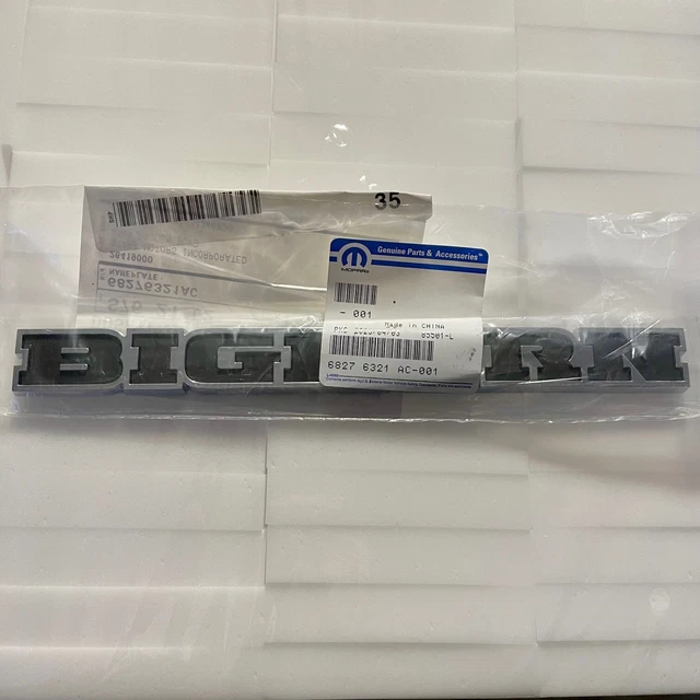 NEW OEM GENUINE MOPAR 2019-2024 RAM 1500 BIGHORN Tailgate Emblem ...