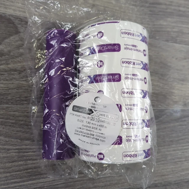 1 X MARKEM-IMAJE SmartDate Xpert Ribbon 130mm x 450m TTR 813910045130WE ...