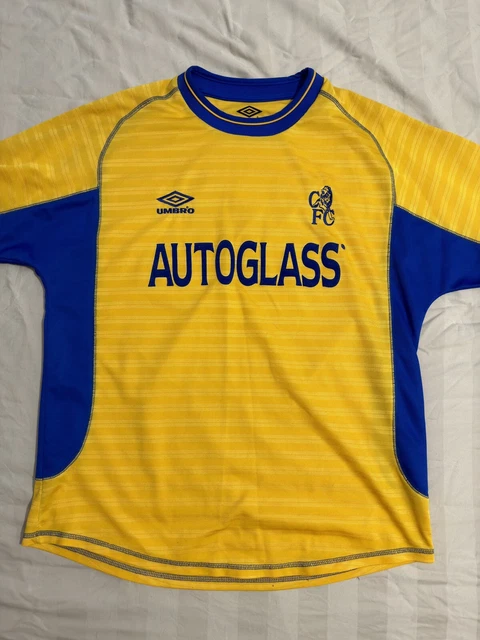 CHELSEA FC 2000-01 Original Rare Vintage Umbro Away Shirt £0.99 ...