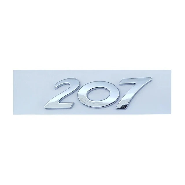 LOGO PEUGEOT 207 Chrome Embleme Insigne Monogramme EUR 12,50 - PicClick FR