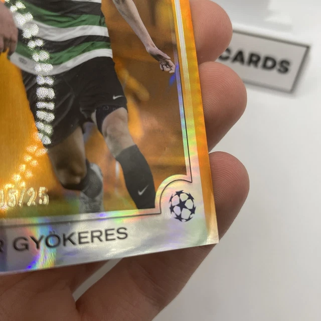 VIKTOR GYOKERES 2025 Topps Chrome Orange /25 All Star Rookie Sporting ...