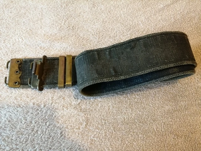 WW2 P58 BRITISH army webbing belt £10.99 - PicClick UK
