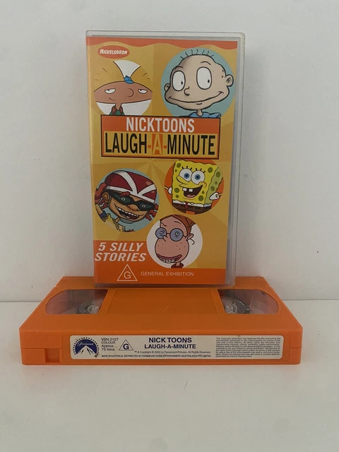 NICKTOONS VHS VIDEO Tapes Laugh A Minute Super Rare Nickelodeon PAL GC ...