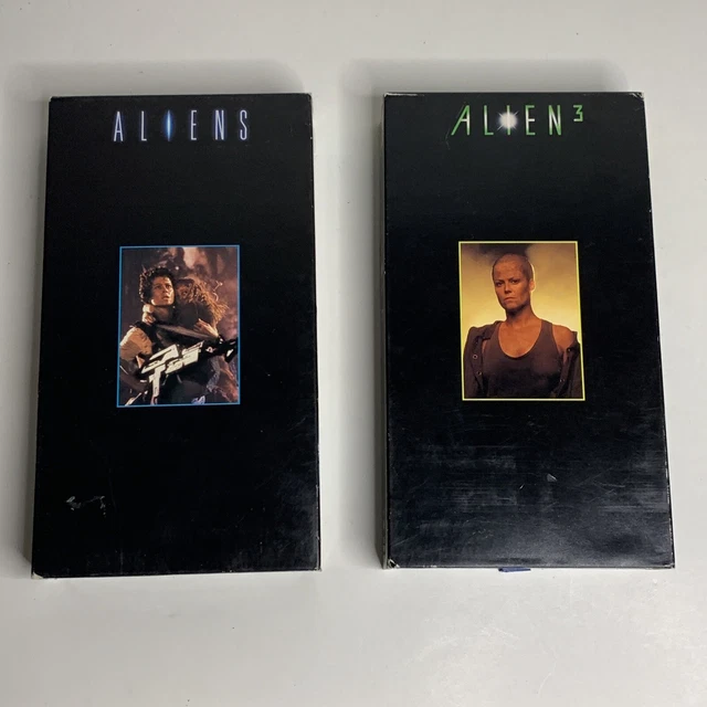 ALIENS AND ALIEN 3 VHS Tape Horror Science Fiction Sci Fi Sigourney ...