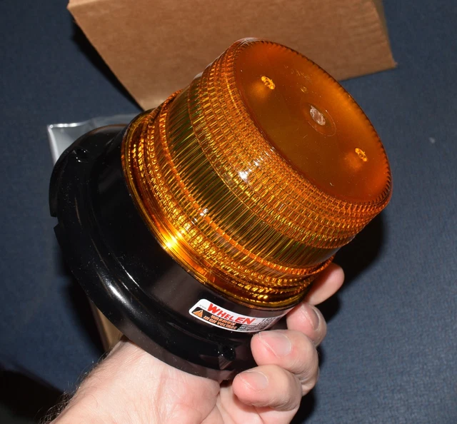 WHELEN 1502A AMBER Dome Strobe Light Beacon 12V 24V 28V 48V Dc ...