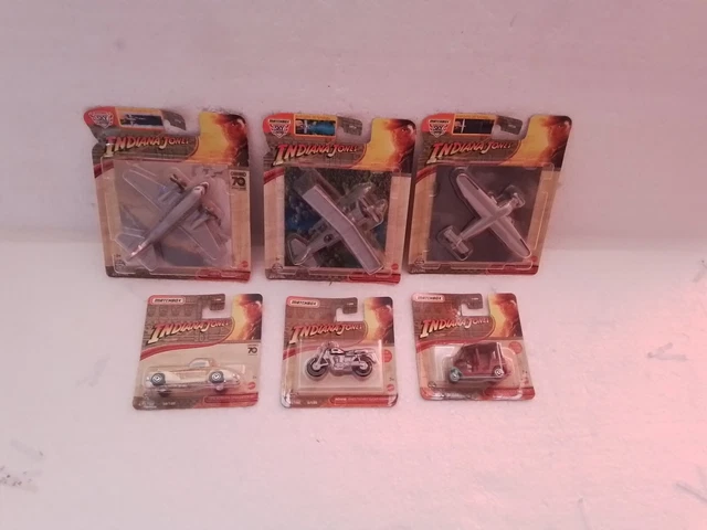 MATTEL MATCHBOX SKYBUSTERS Indiana Jones komplett Set mit 6 Einheiten ...