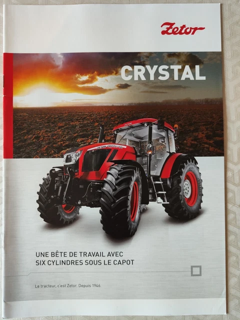 TRACTEUR ZETOR CRYSTAL Prospectus Tractor Brochure Traktor Prospekt EUR 6,00 - PicClick FR