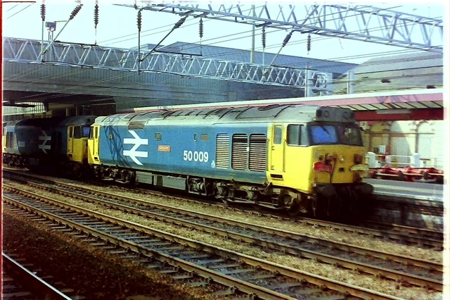 35MM RAILWAY COLOUR Negative of Class 50 009 at Crewe £1.95 - PicClick UK