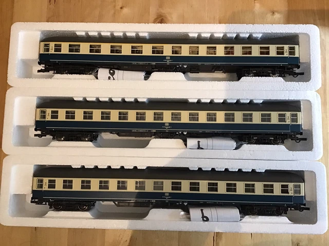 ROCO HO 3 DB Schnellzugwagen blau beige, Art.-Nr. 45865, 45866, 45867 ...