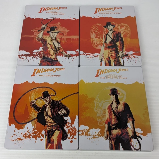 INDIANA JONES 4 Movie Collection Steelbook - 4K Ultra HD & Blu-Ray 9 ...
