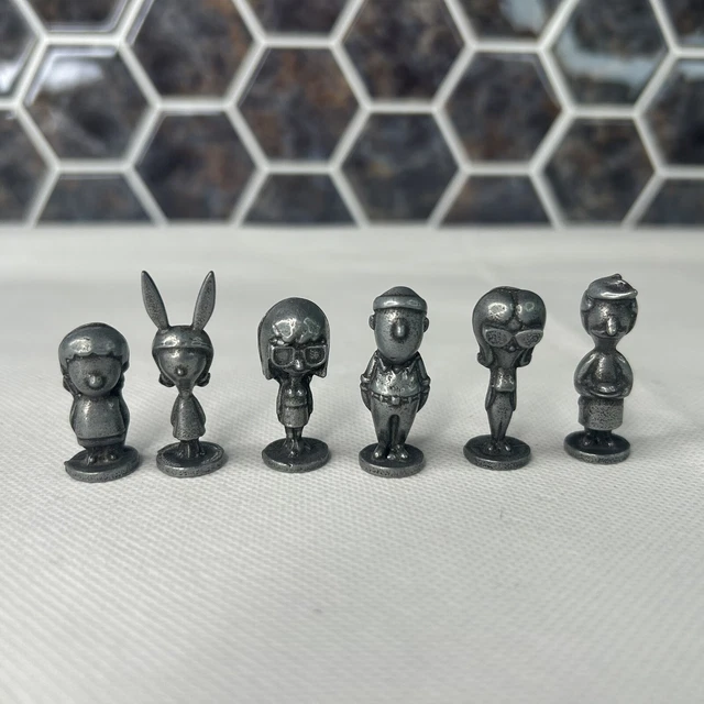 MONOPOLY BOB'S BURGERS Replacement Pewter Tokens Complete Set $12.00 ...