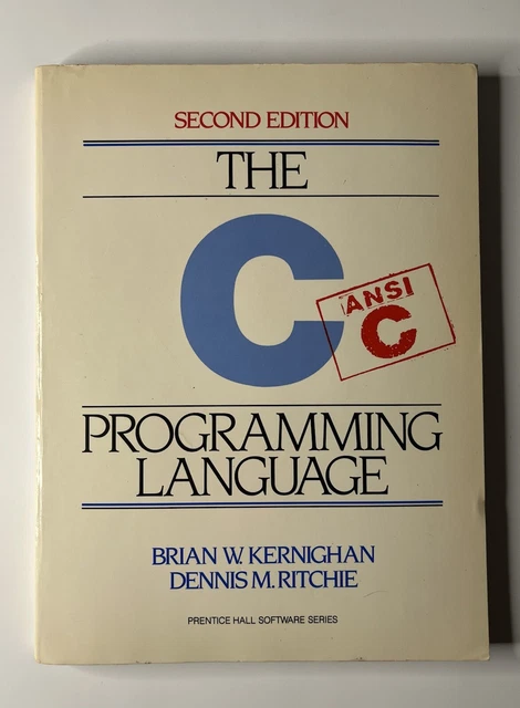 C PROGRAMMING LANGUAGE by Dennis Ritchie and Brian Kernighan Paperback ...