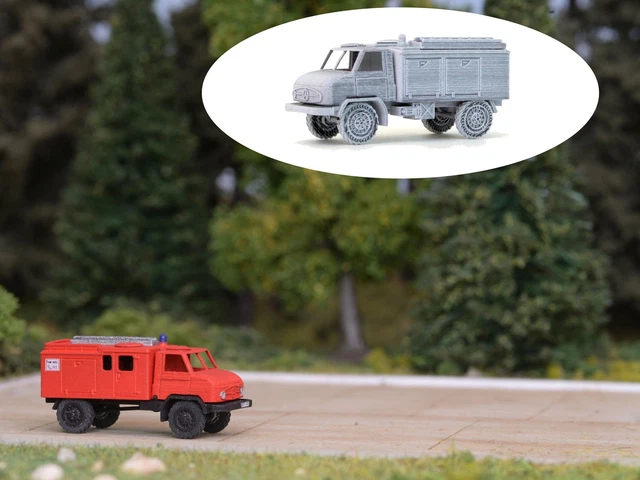 MU N-S00009 - Unimog Feuerwehr LKW - unlackiert - Spur N - NEU EUR 1,00 ...
